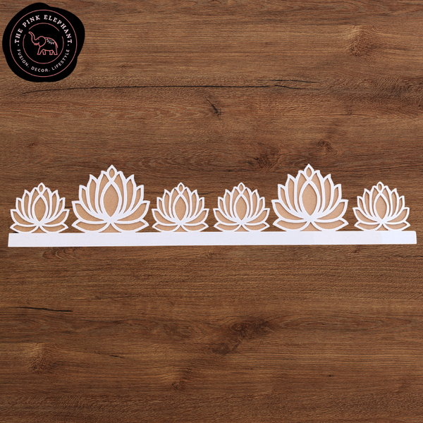 MDF Rangoli Stencil - Wall Lotus Long 19" – The Pink Elephant
